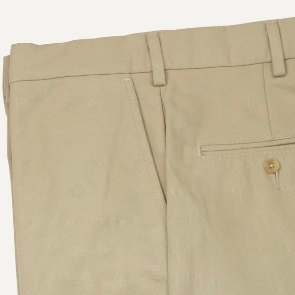 Khaki Cotton Canvas Trouser - Junior's